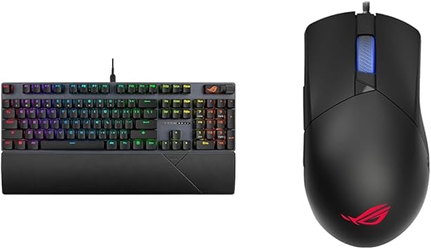 ASUS ROG Strix Scope II Keyboard and Gladius III Wired Mouse - Keyboard ...