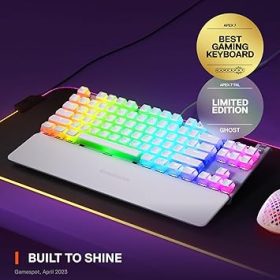 SteelSeries Apex 7 TKL Ghost Mechanical Keyboard with OLED Display ...